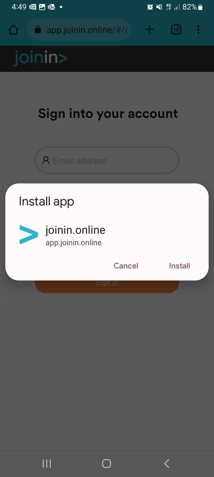 JoinIn user guide: How do I add a JoinIn shortcut to my mobile device?