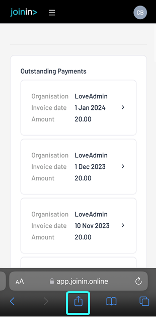 JoinIn user guide: How do I add a JoinIn shortcut to my mobile device?