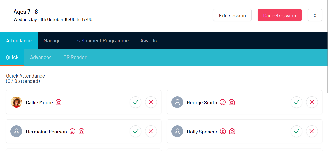 How do I record attendance?