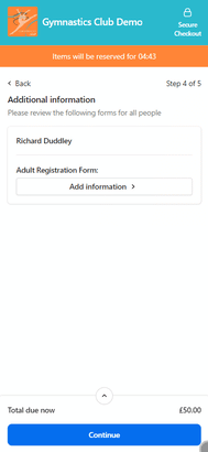 JoinIn user guide: How to complete the JoinIn checkout