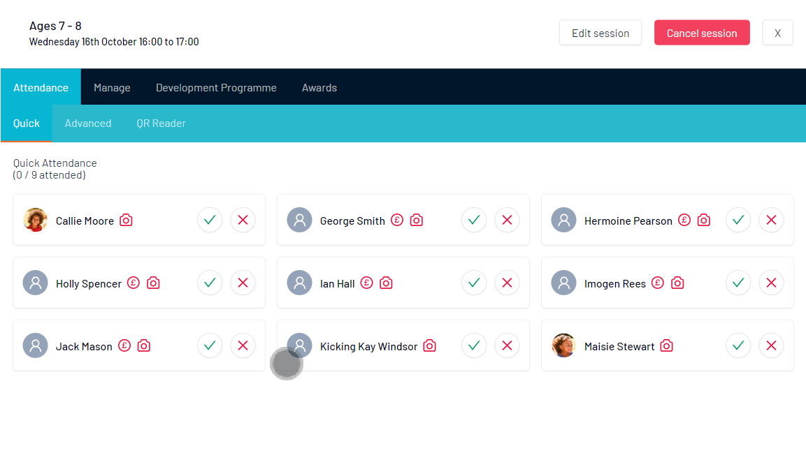 How do I record attendance?
