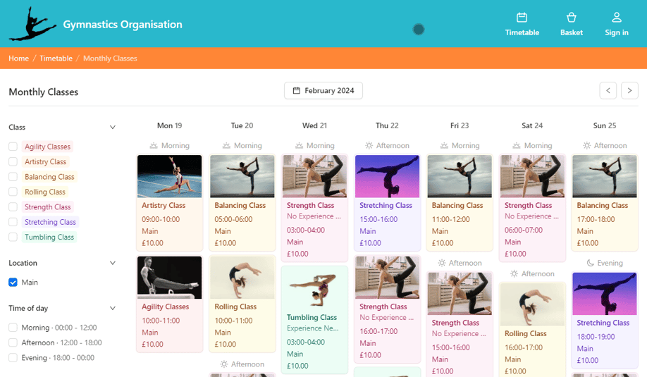 How do I enable the Timetable View on the JoinIn shop?